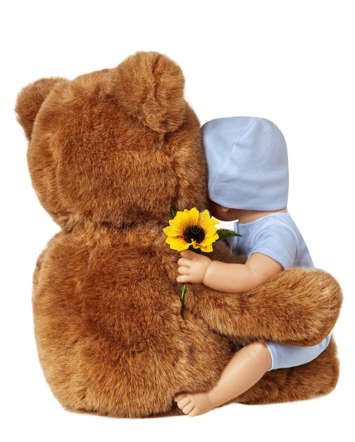 Teddy and Doll stock photo. Image of baby, animal, child - 22618962