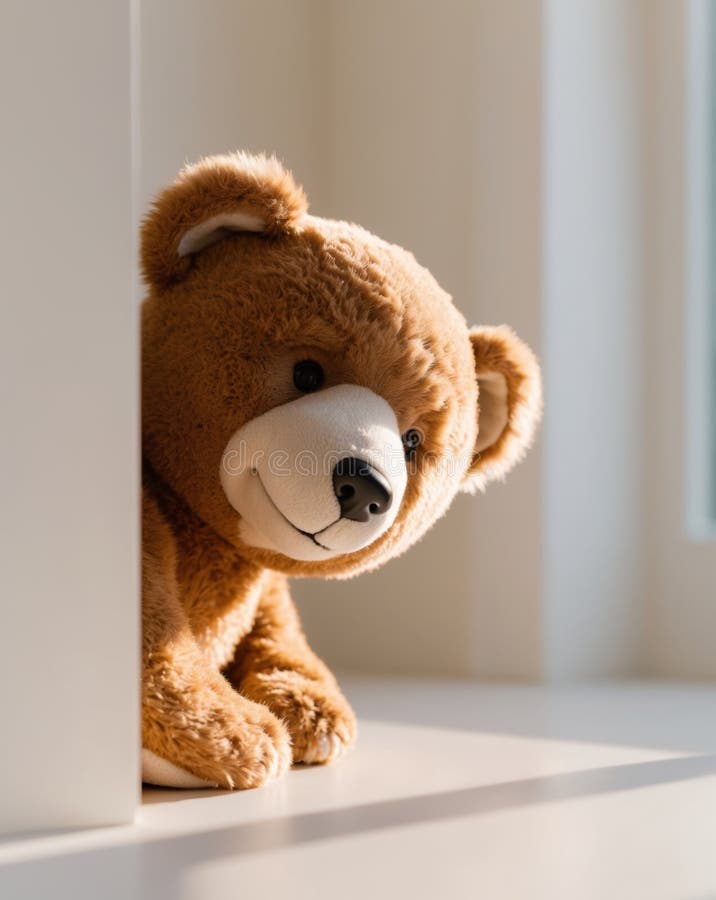 Teddy Face Lit from the Side in Sunlight. Stock Photo - Image of teddy ...