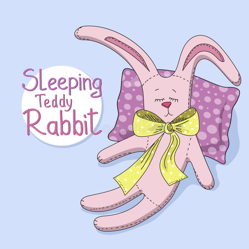 Teddy Rabbit Poster and Merchandising. Stock Vector - Illustration of ...