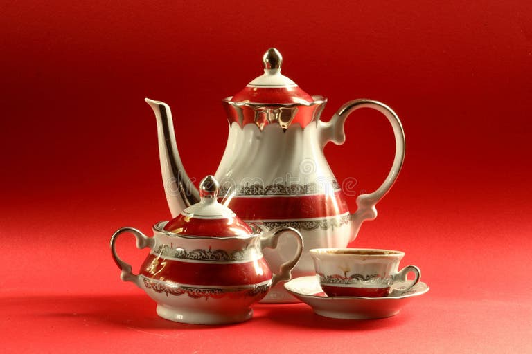 Tee and coffee stock image. Image of teacup, sugar, vessel - 2495033