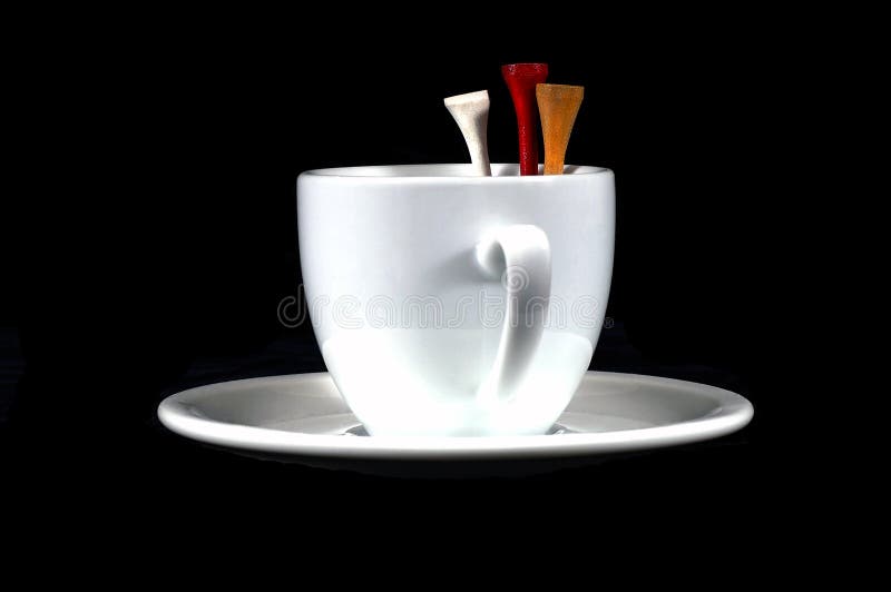 Tee Cup stock photo. Image of club, tool, black, close - 376744