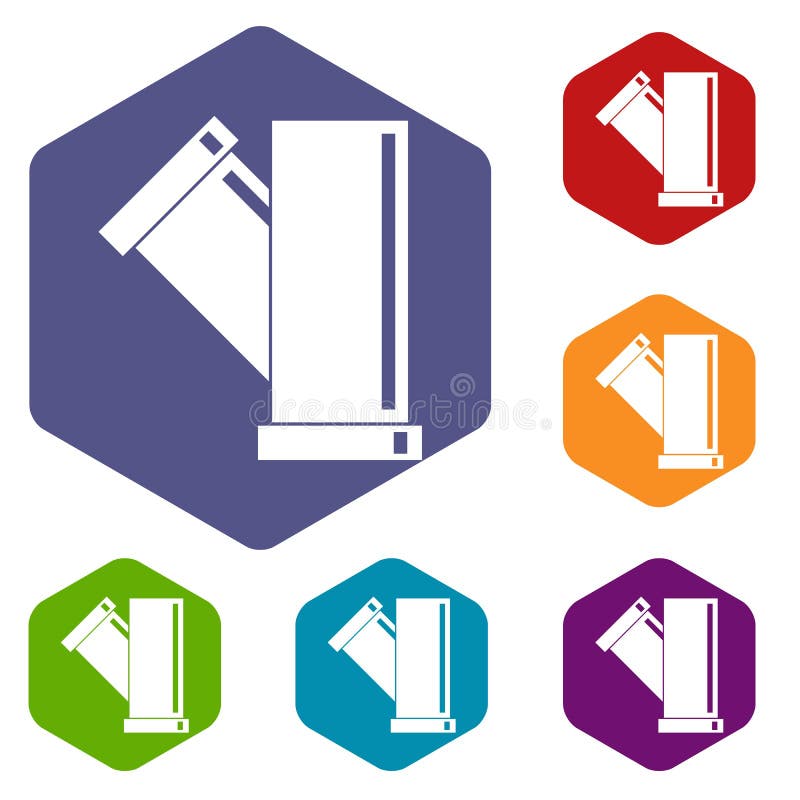 Tee Fitting Pipe Icon Digital Purple Stock Vector - Illustration of ...