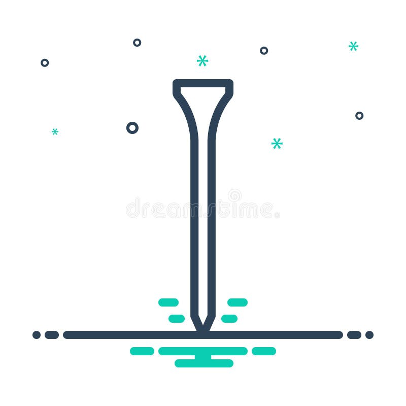 Mix Icon for Tee, Stick and Wooden Stock Vector - Illustration of ...