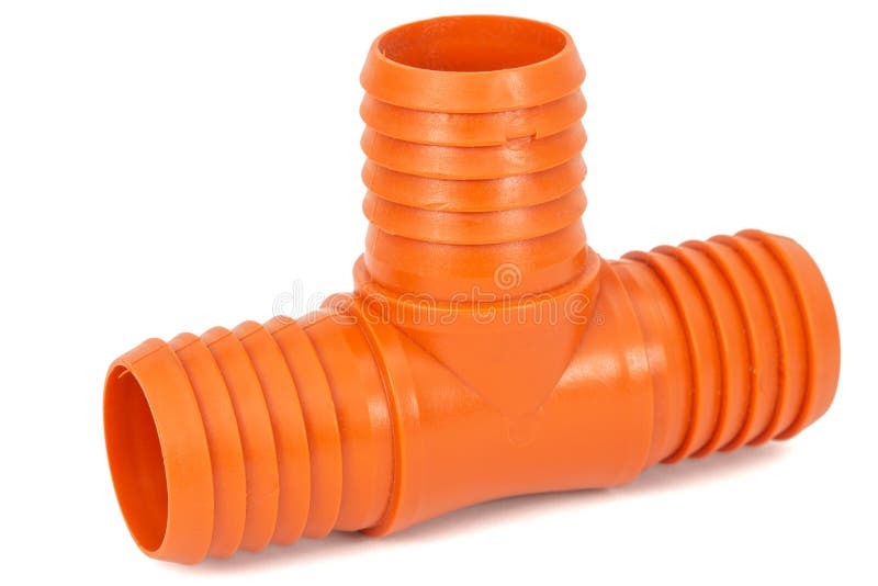 Tee Made of Plastic for the Installation of Water Pipes, for Connection ...