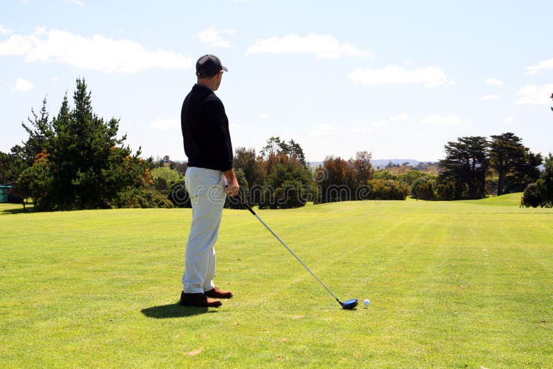 Tee off stock photo. Image of practice, green, driver - 1554526