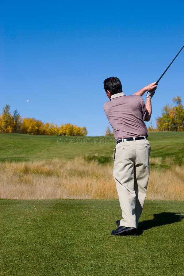 Autumn Tee Off stock photo. Image of recreation, outdoors - 415262