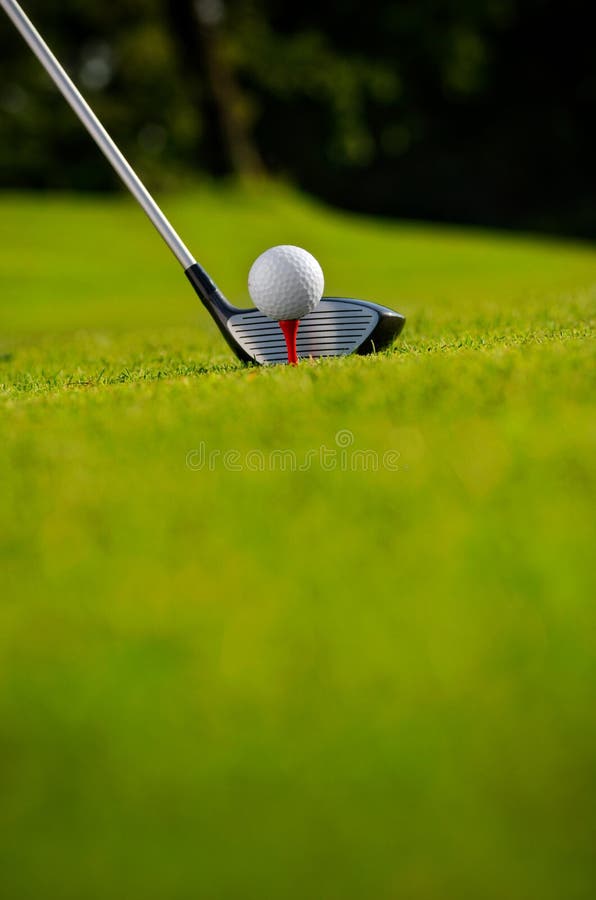 Tee Off at a Golf Course stock image. Image of golf - 164688669