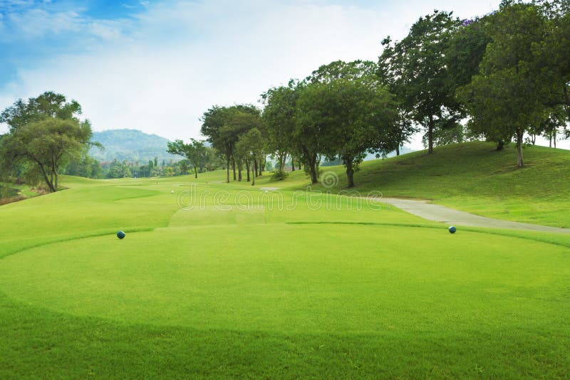 Tee off stock photo. Image of golfing, getaway, green - 33361478