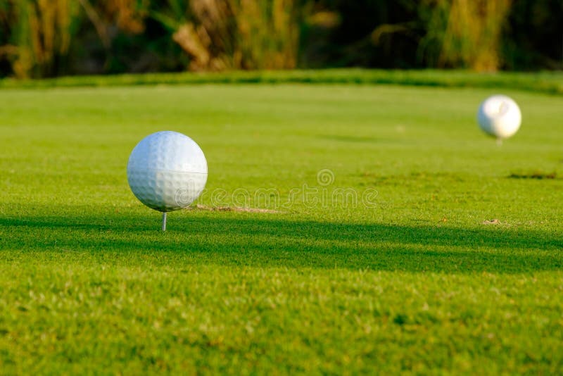 Tee Off Pin in Golf Course Northern Thailand Stock Photo - Image of ...
