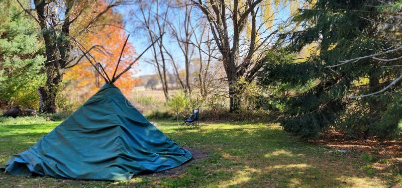 Tee pee camping stock image. Image of outdoors, tent - 259759183
