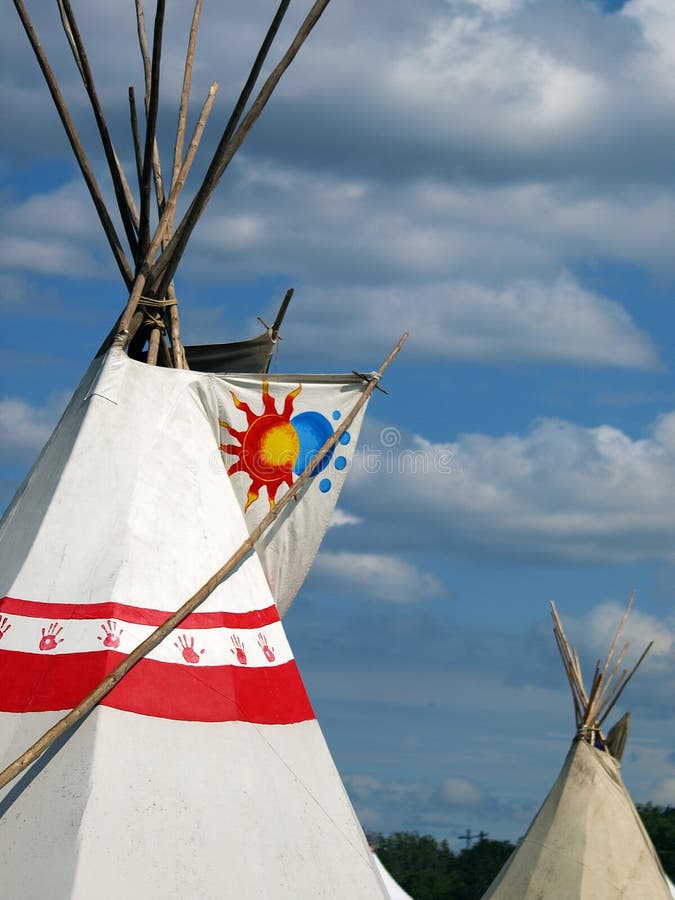 Tee Pee skyline stock image. Image of paint, skin, heritage - 10413309