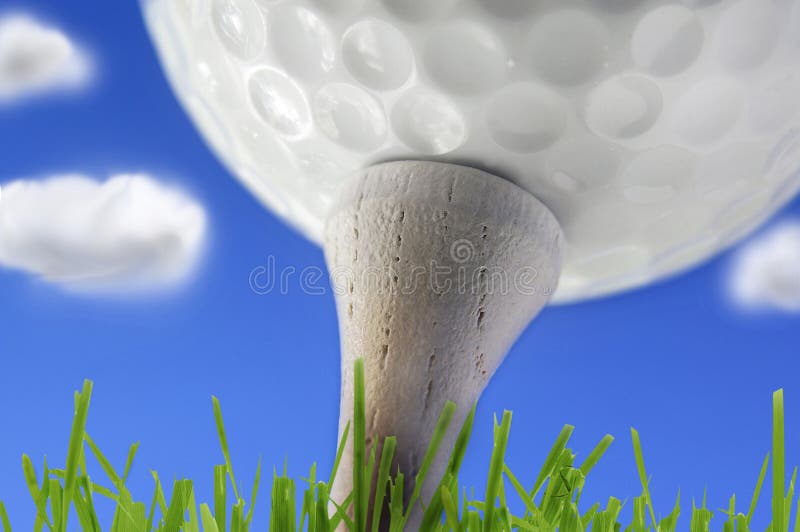 Tee time stock image. Image of golf, clouds, golfcourse - 7925337