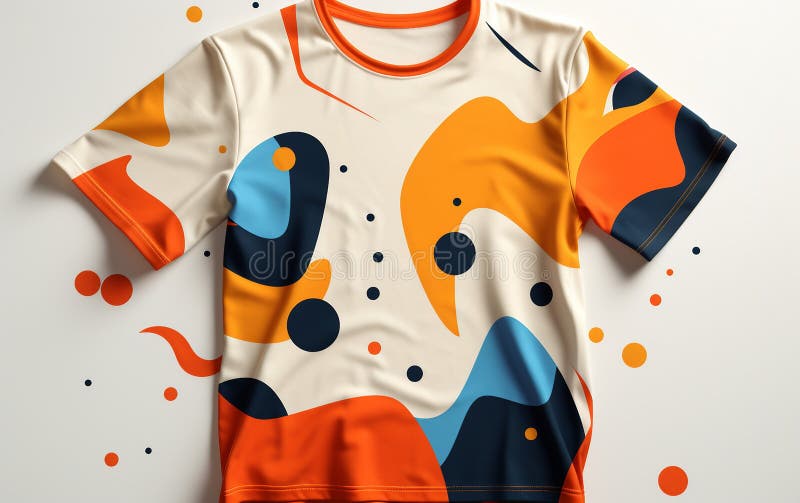 Tee Time: Exploring Vibrant Patterns and Colors Isolated on a ...