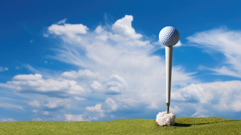 Tee white golf tees stock illustration. Illustration of ground - 374240080