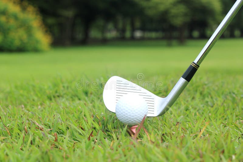 Teeing Off in a Game of Golf Stock Image - Image of blue, green: 40115301