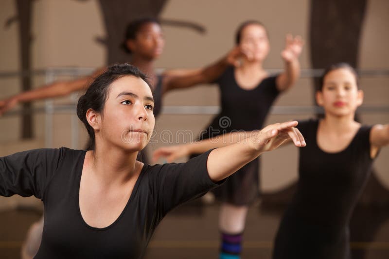 Teen Ballet Students stock photo. Image of ballerina - 25336558