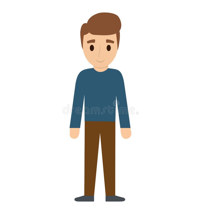 Teen boy character avatar stock vector. Illustration of casual - 79697574