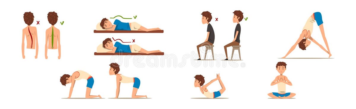 Wrong Right Exercise Posture Stock Illustrations – 119 Wrong Right ...