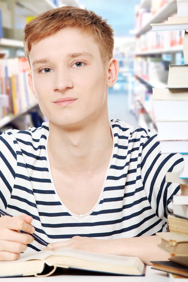 Teen boy learning stock photo. Image of college, lifestyle - 19679806