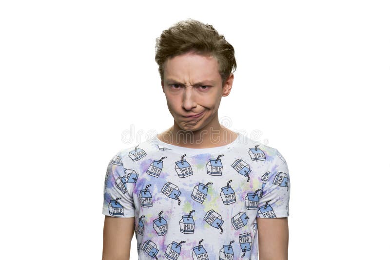 Scowling young man stock photo. Image of youth, youthful - 3838254