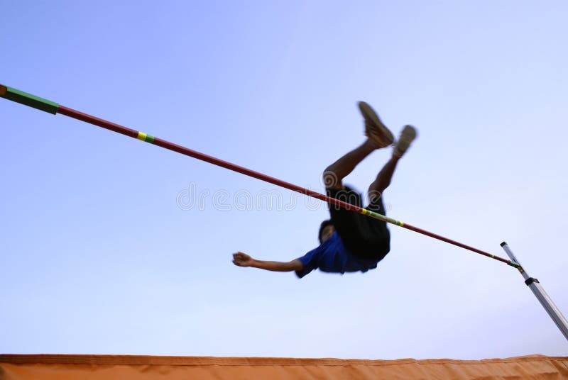 High jump stock photo. Image of blue, human, contest - 25101386