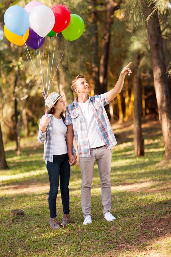 Teen couple forest stock image. Image of happy, lovely - 32395677