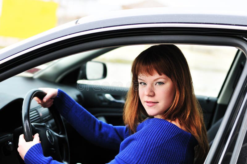 Reckless Driving stock image. Image of automobile, girl - 34439593