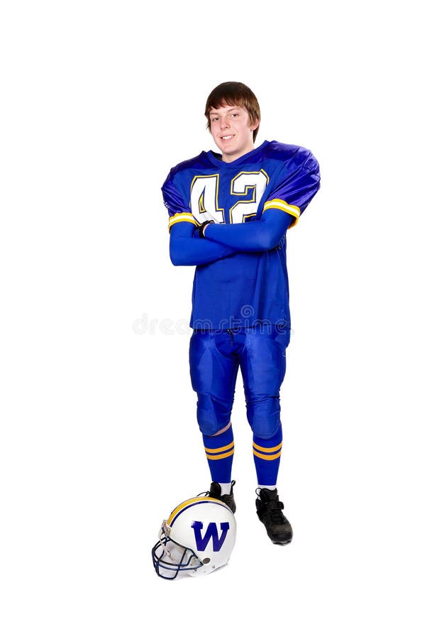 Teen Football Player stock photo. Image of football, teenager - 6570450