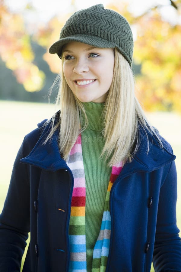 Teen Girl stock image. Image of grass, portrait, happy - 11963243