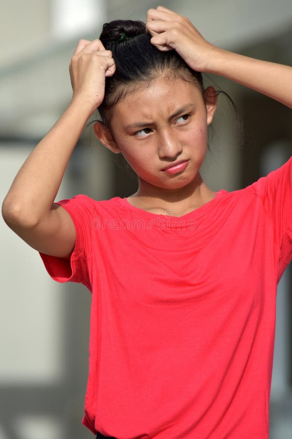 Teen Girl and Confusion stock image. Image of confuse - 134792125