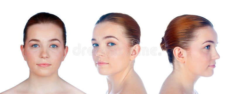 Teen girl stock image. Image of close, profile, side - 31694545