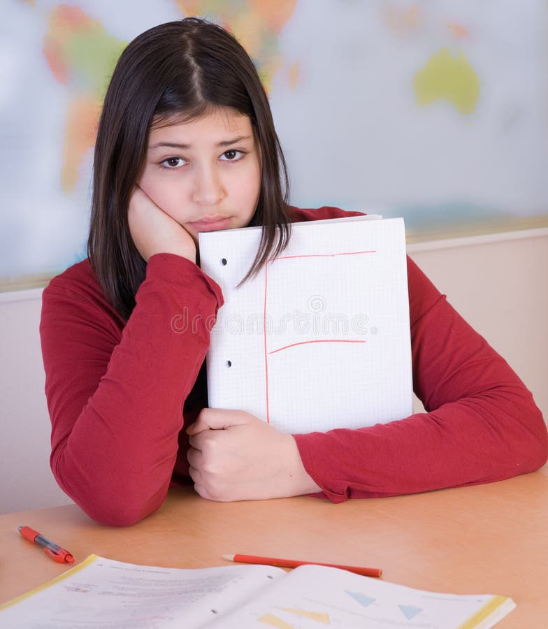 Girl Getting Bad Grades