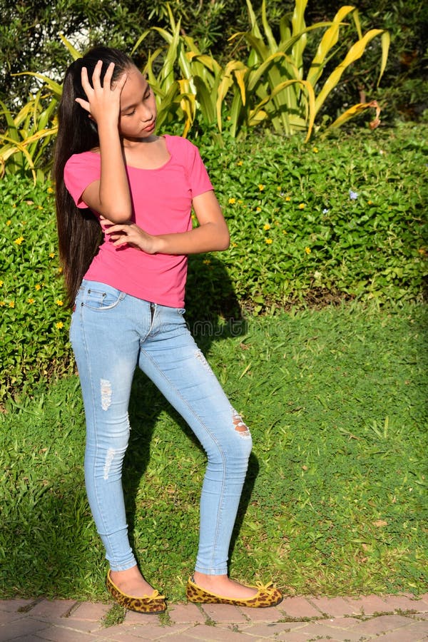 Teen Girl and Memory Loss stock photo. Image of minor - 140651988