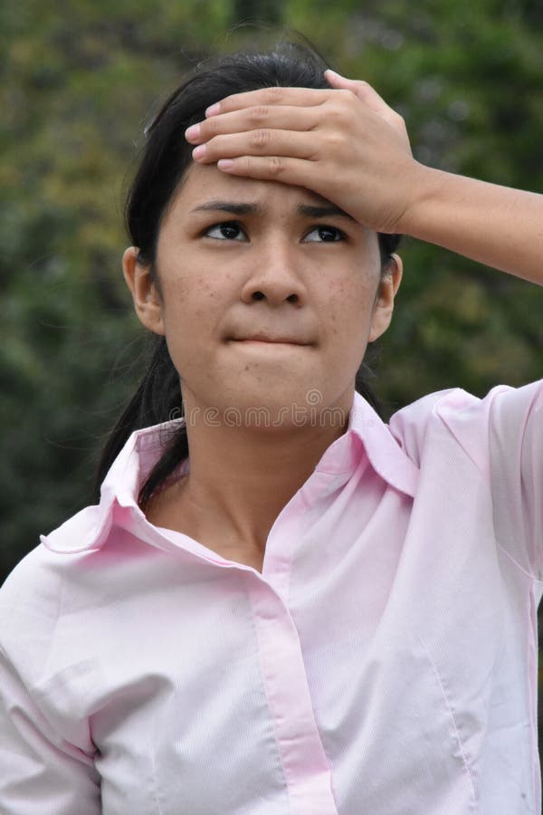 A Teen Girl Memory Problems Portrait Stock Image - Image of beautiful ...