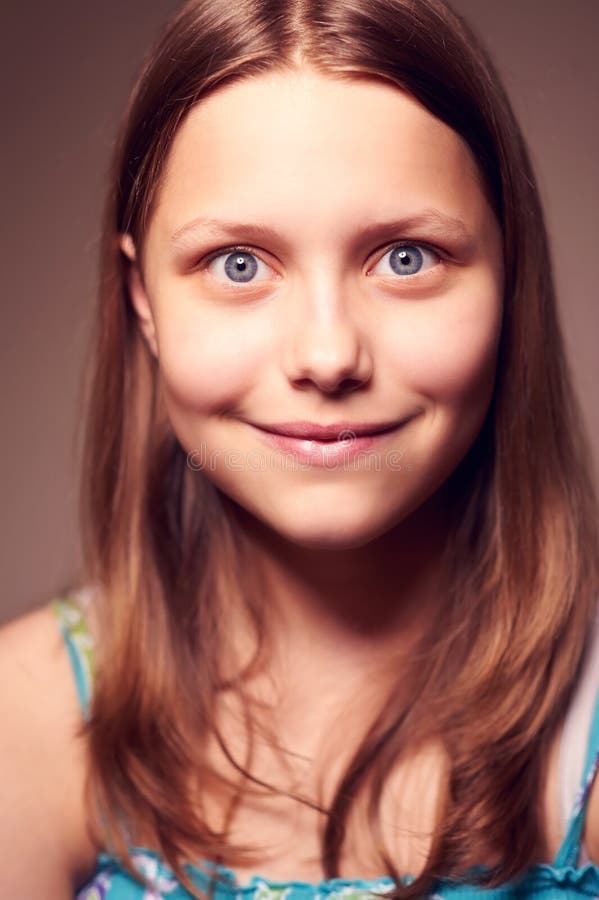 Teen girl smiling stock photo. Image of caucasian, happy - 42343032