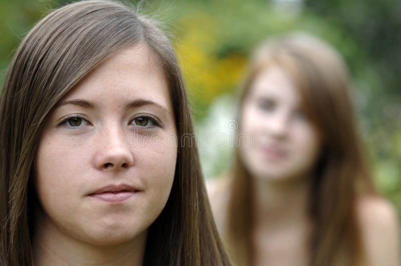 Portrait of Beautiful Teenage Girl in the Park Stock Photo - Image of ...