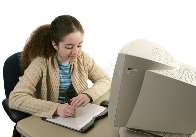 Teen & Graphics Tablet 1 Stock Photo - Image of aged, learn: 455420