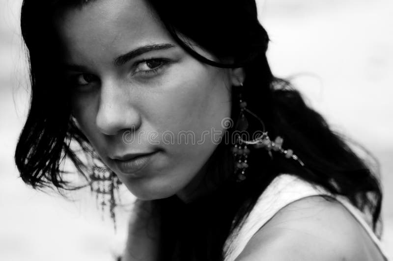 Teen with harsh look stock image. Image of latin, beauty - 3329103