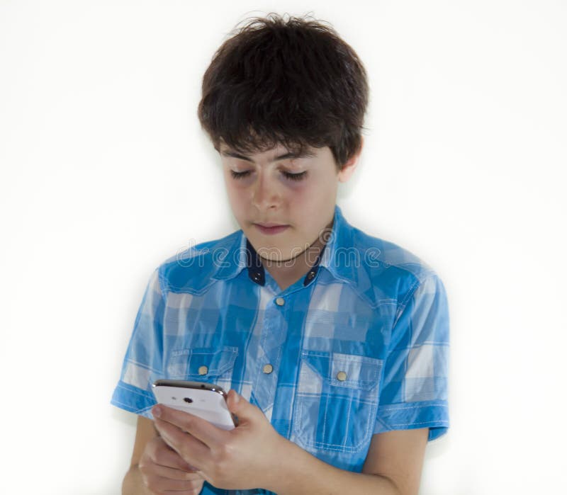 Teen is Looking To the Digital Notepad Stock Photo - Image of notpad ...