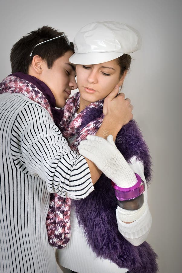 Teen in love stock image. Image of isolated, smiling - 12432025