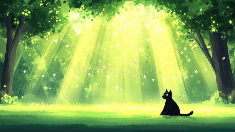 Teen Practicing Stealthy Movements in Forest with Cat Mask and Tail ...