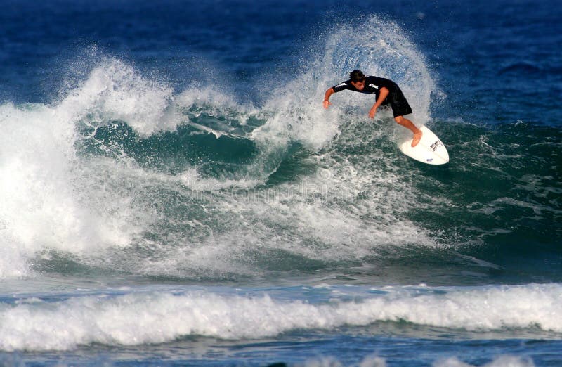 Teen Surfer in Surfing Competition Editorial Stock Photo - Image of ...