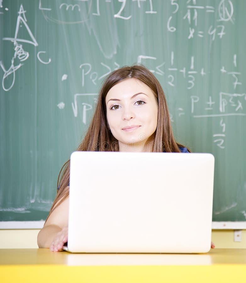 Teen using laptop stock image. Image of person, technology - 33175487