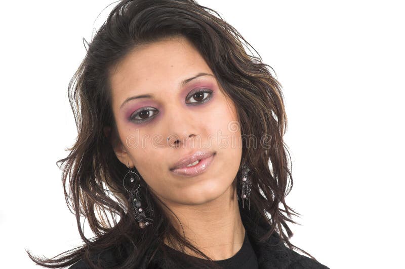 Dark brooding eyes stock photo. Image of model, fresh, pretty - 544070
