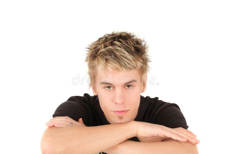Rebellious teen boy stock image. Image of caucasian, trendy - 19316395