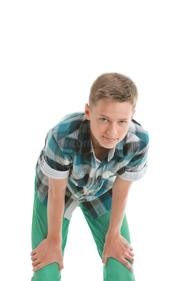 Incredulous Teenage Boy Crossed His Arms Stock Photo - Image of annoy ...