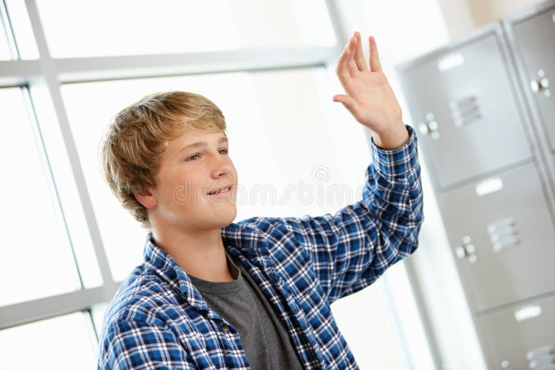 Teenage boy in class stock photo. Image of indoors, people - 54953378