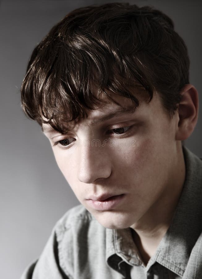 Angry Teenage Boy stock photo. Image of person, alone - 17769214
