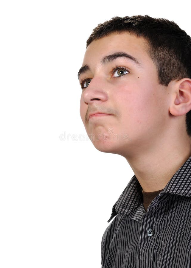 Teenage boy looking up stock image. Image of adolenscent - 30330891