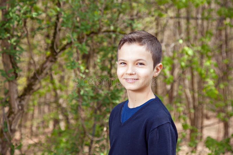 Teenage Boy outside stock photo. Image of looking, spring - 39747156